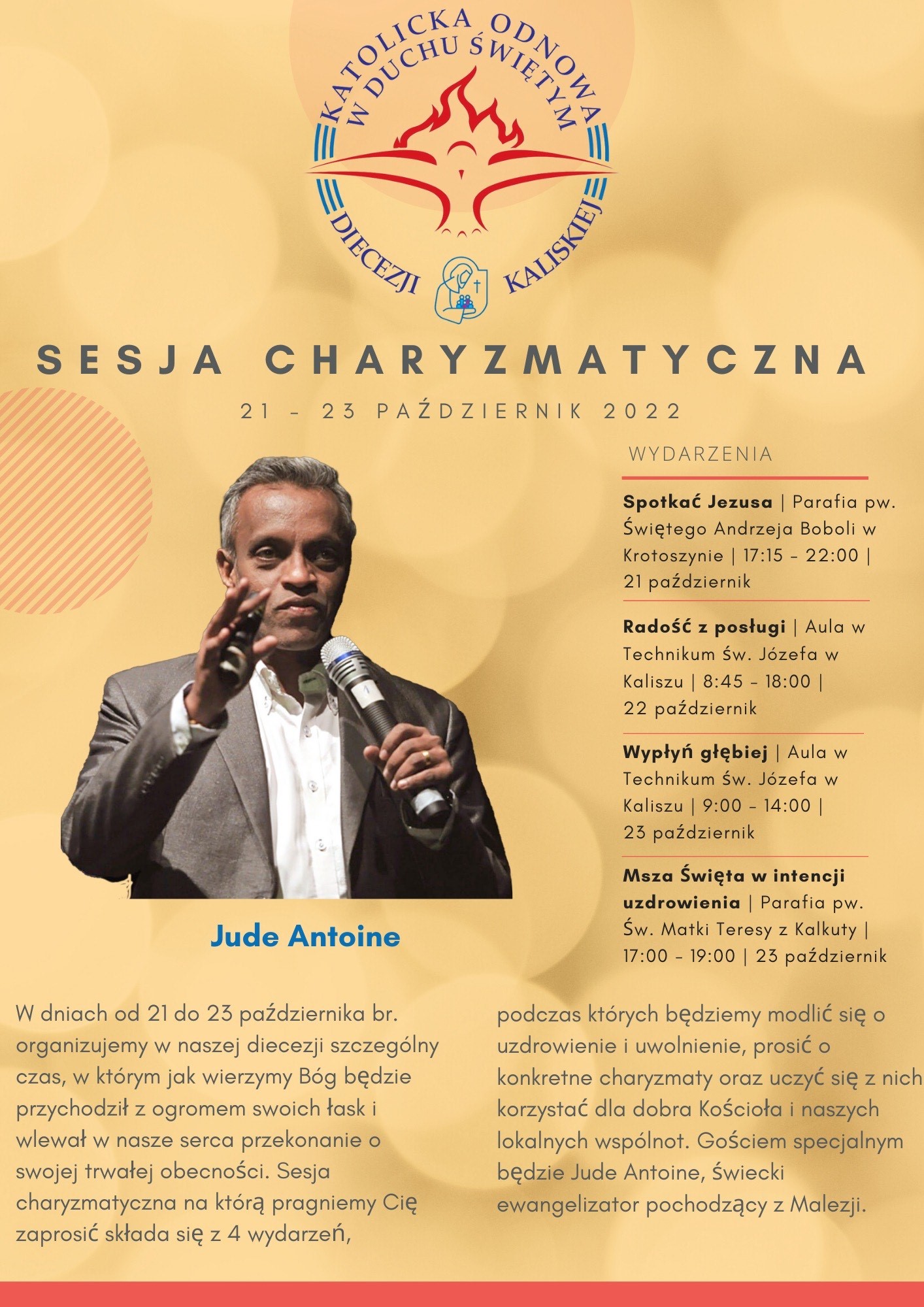 Sesja charyzmatyczna z udziałem Juda Antoine - Radio Rodzina